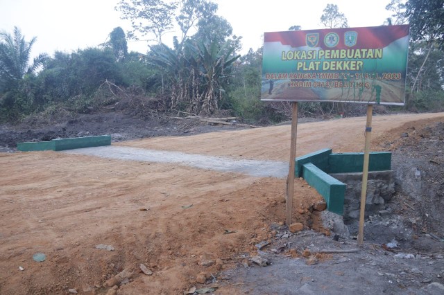 Siap Diresmikan, Pembangunan Plat Duiker di Air Seruk Selesai 100 Persen